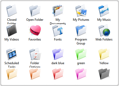 Add color, change Windows 7 folder icons with Folderico